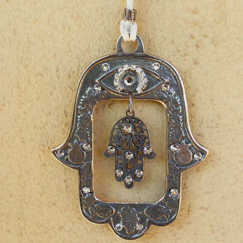 Hamsa Art Hamsa Wall Decor Luck Hamsa White Handmade Hamsa - Etsy Israel