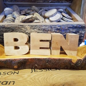 Rustic Log Nameplate - Etsy