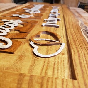 Wedding Sign Handcarved Live Edge Anniversary - Etsy