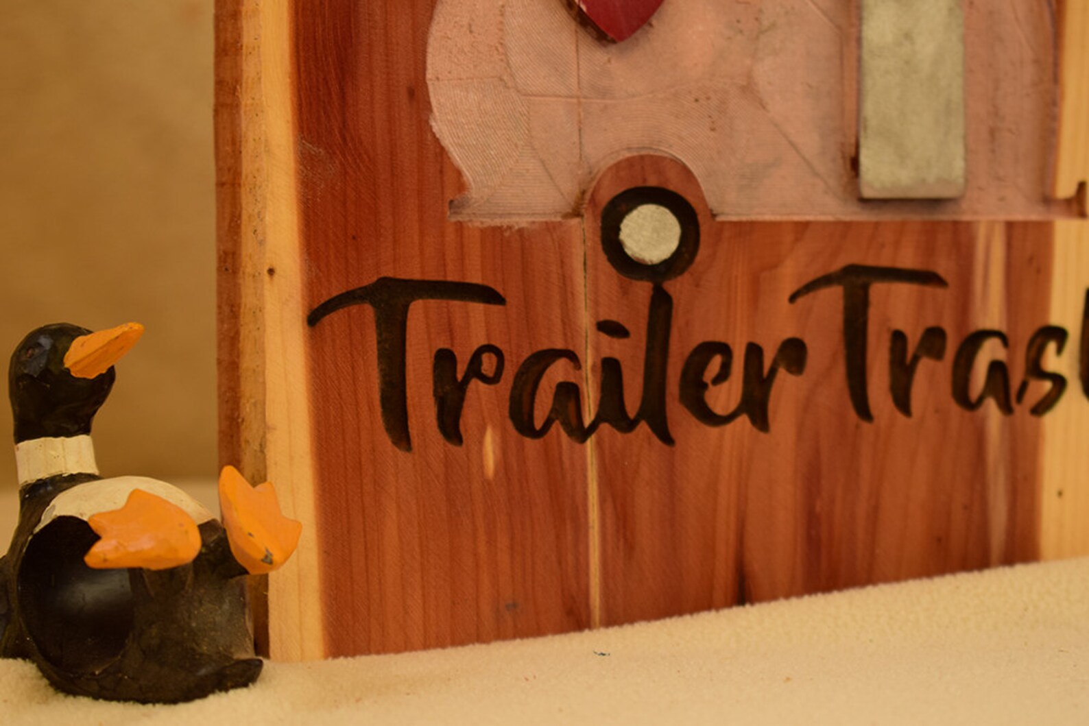 Trailer Trash Hand carved wooden camper sign | Etsy