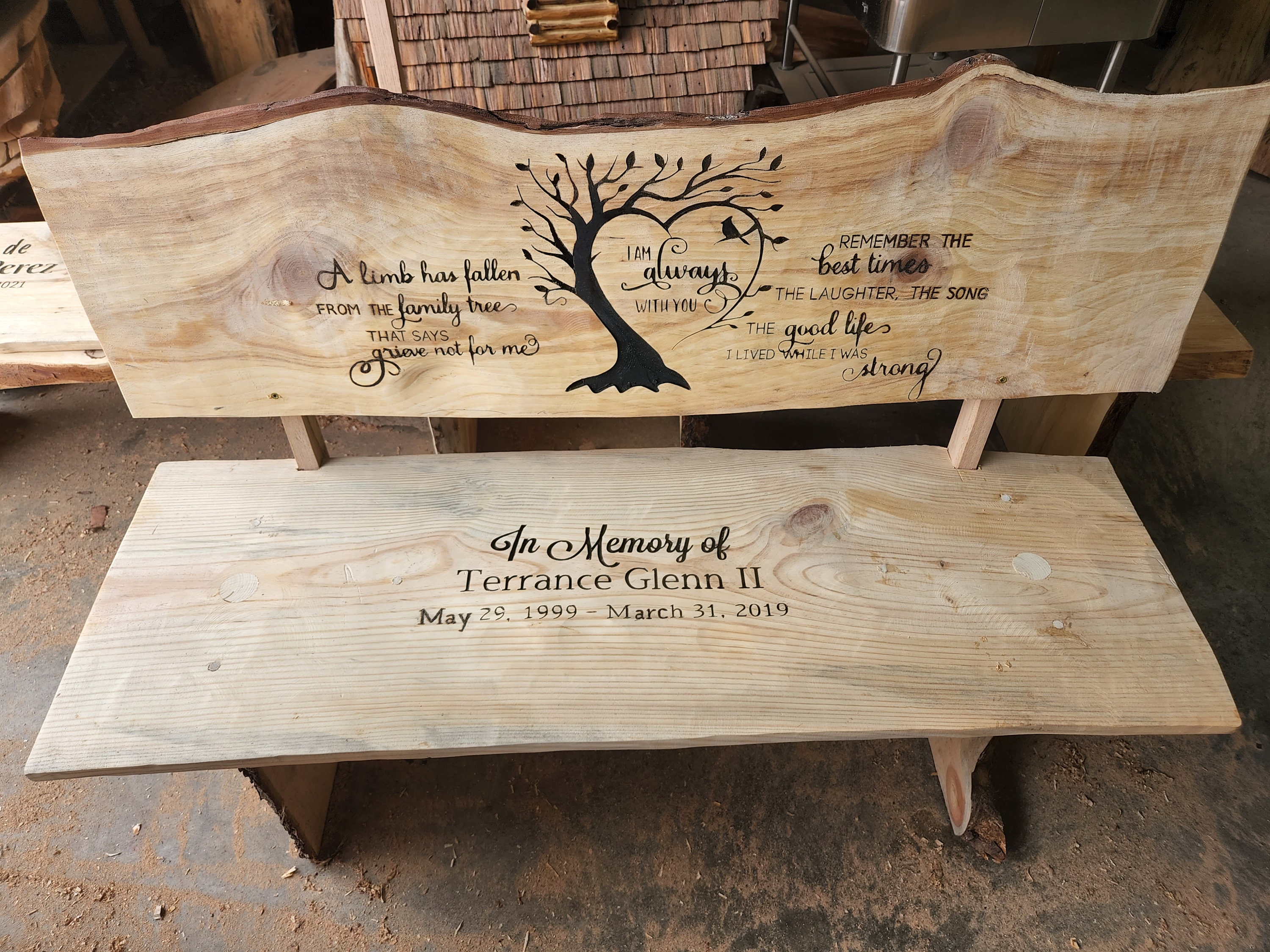 Engraved Plaques For Benches Outside