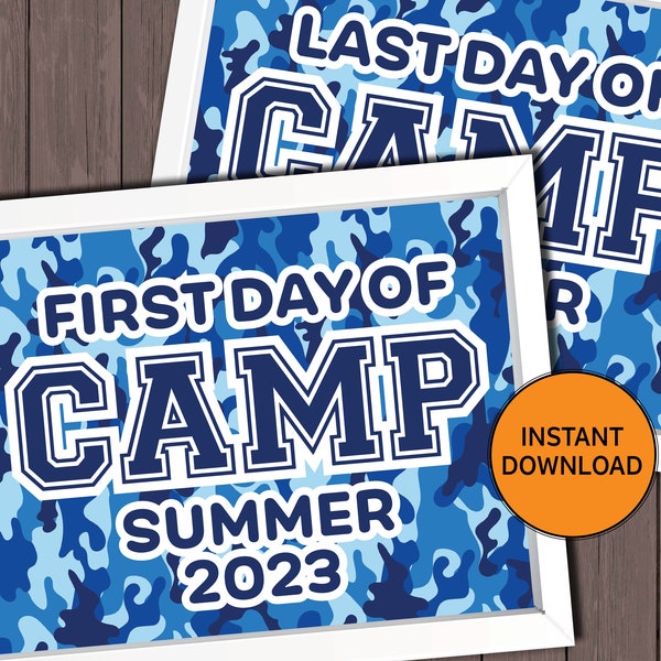 Camo and Blue - Etsy