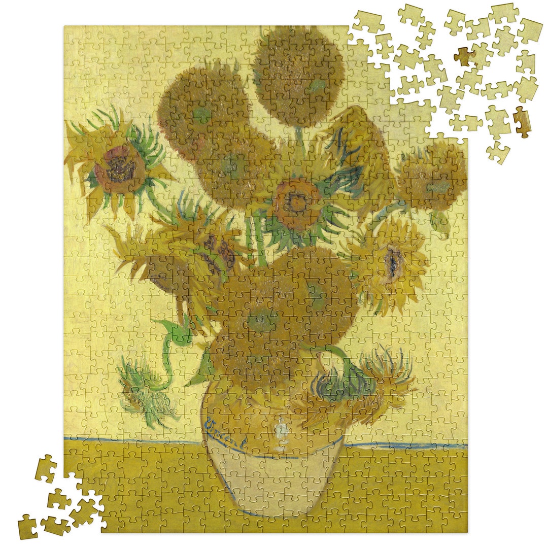 Puzzle, Sunflowers Van Gogh Jigsaw Puzzle, Puzzles for Adults, Puzzles ...