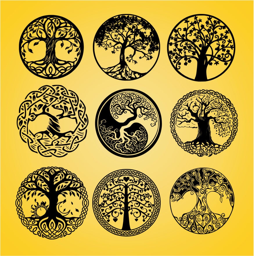 life-of-tree-tree-cut-file-tree-cut-out-tree-dxf-vector-etsy