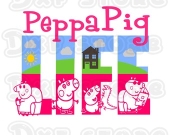 Peppa pig svg | Etsy