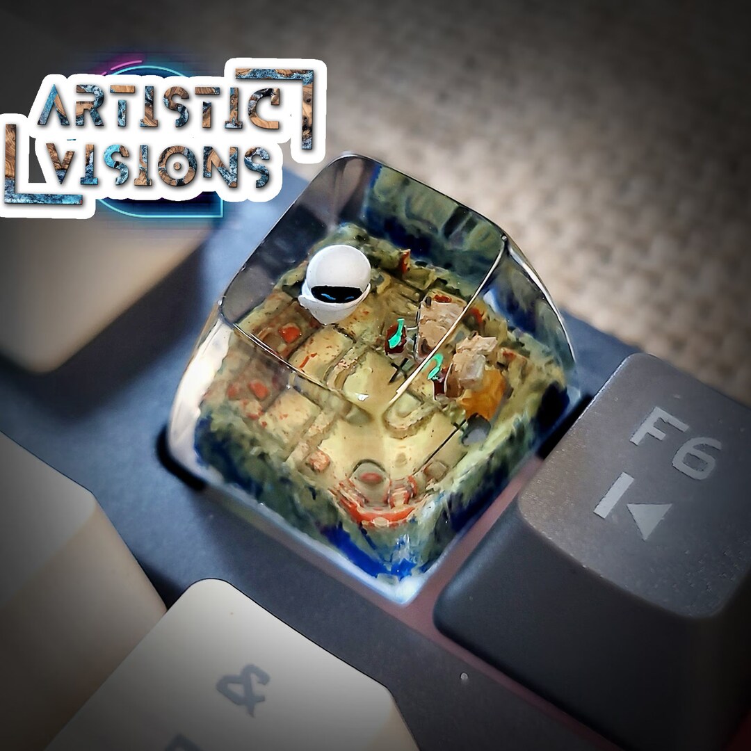 Wall E and Eve Keycap , Artisan Keycap , Custom Keycap , Mechanical ...