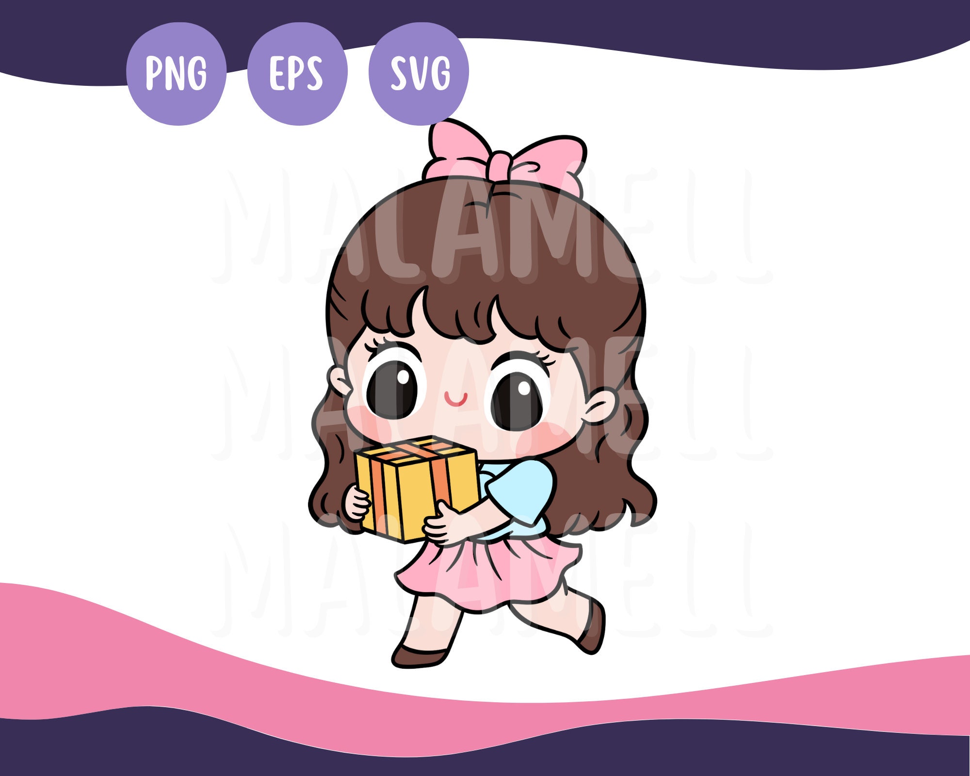 Kawaii Shopping Girl Cute Kawaii Printable Cute Cartoon Shopping Girl ...
