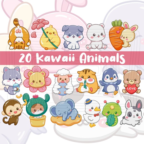 Kawaii Animals - Etsy