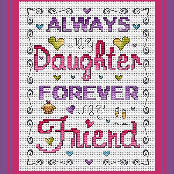 Daughter Cross Stitch - Etsy