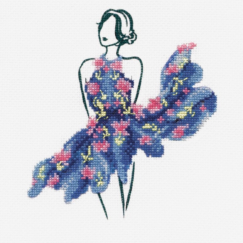 Cross Stitch Dress - Etsy