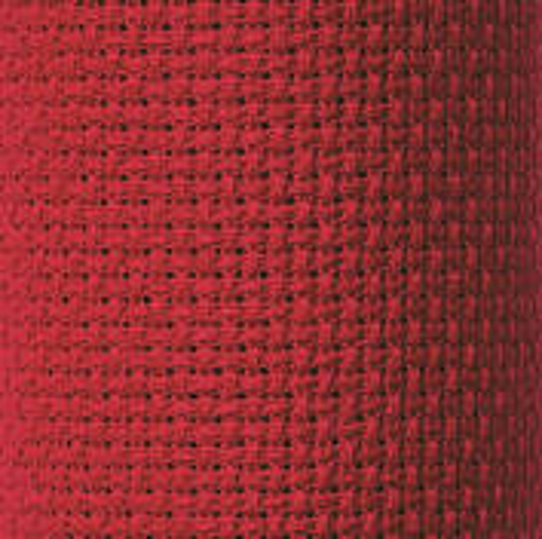 Zweigart 14 Count Scarlet Red Aida // Cross Stitch Aida // Cross Stitch ...