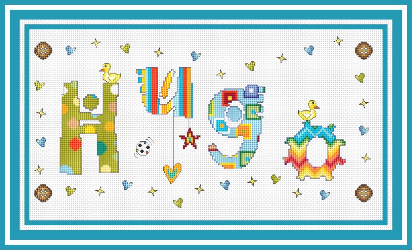 Complete Kit // Name Sampler // Boy //child// Kid // Baby Sampler ...