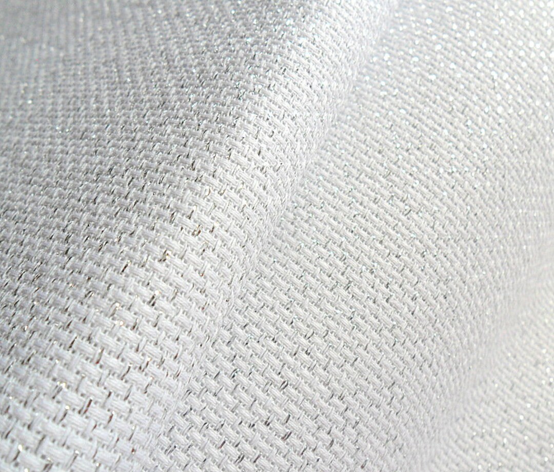 Zweigart 14 Count Silver Fleck Aida // Cross Stitch Aida / Cross Stitch ...