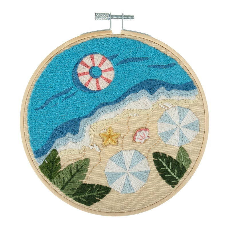 Beach Embroidery - Etsy