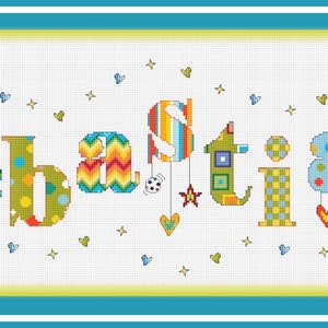 Complete Kit // Name Sampler // Boy //child// Kid // Baby Sampler ...
