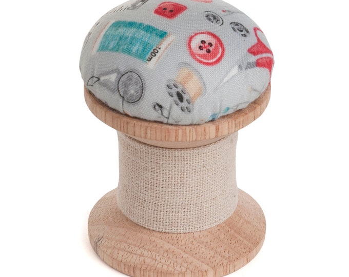 Thread Bobbin Pin Cushion // Vintage Style Sewing Accessory // Bobbin ...
