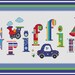 Complete Kit // Transport Boys Nameplate Sampler// Name Cross Stitch ...