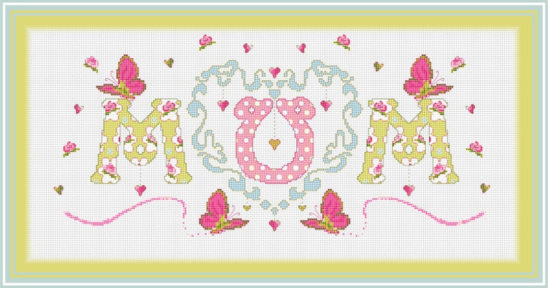 MUM PDF// Mum Sampler Cross Stitch // Cross Stitch Pattern // Instant ...