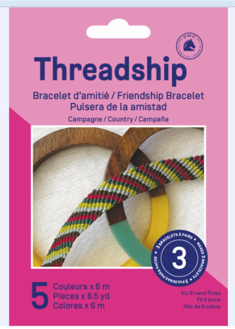 DMC Threadship Bracelet // DMC Threads // Friendship Bracelet Kit ...