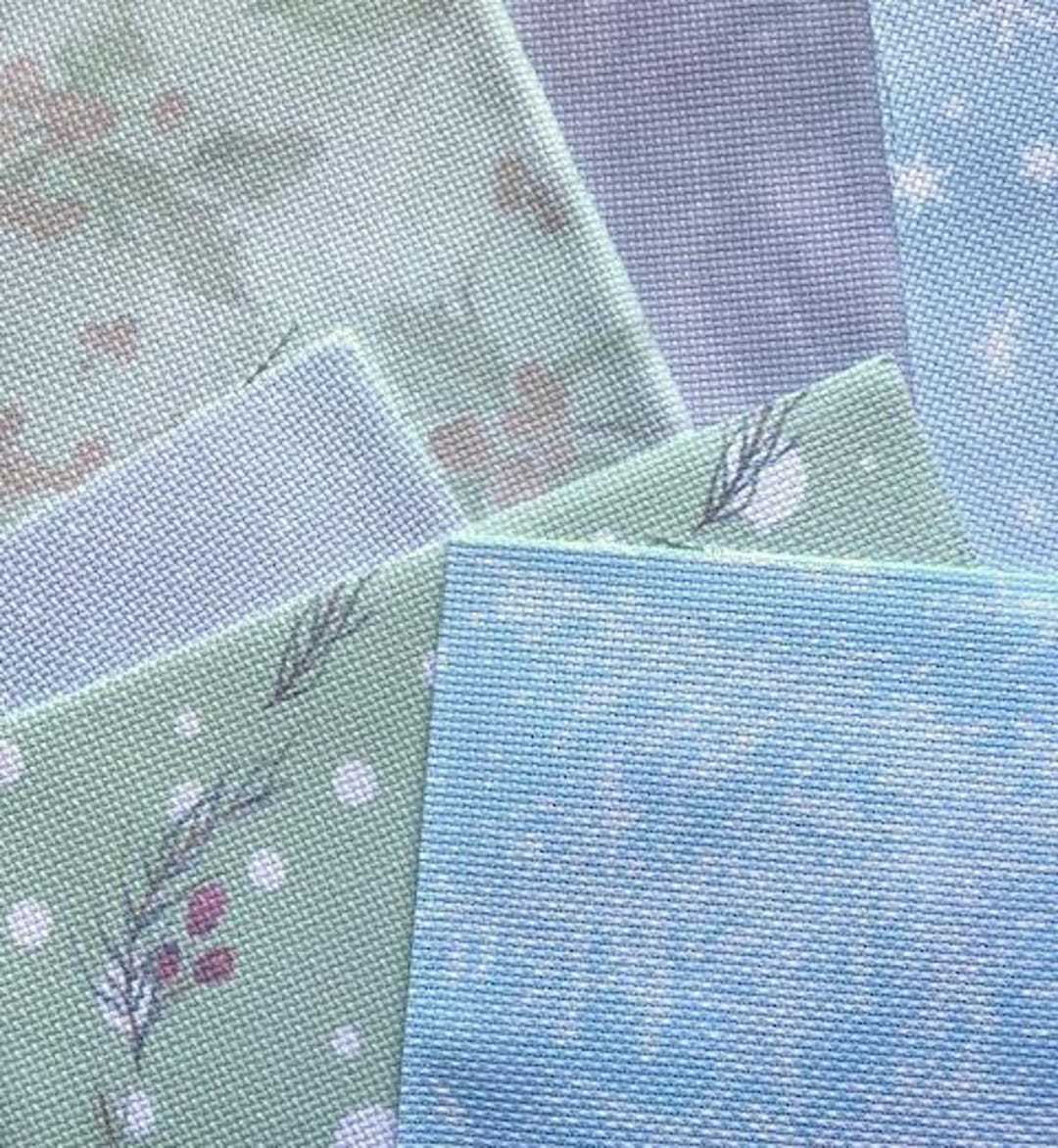 6 Piece Aida Christmas Bundle // Fabric Flair 14 Count // Aida X 6 ...