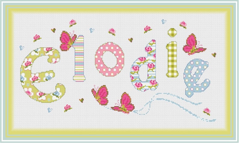 Complete Kit // Customized Sampler// Name Cross Stitch // Name - Etsy
