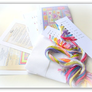 Indian Paisley Tile Cross Stitch Kit | Etsy