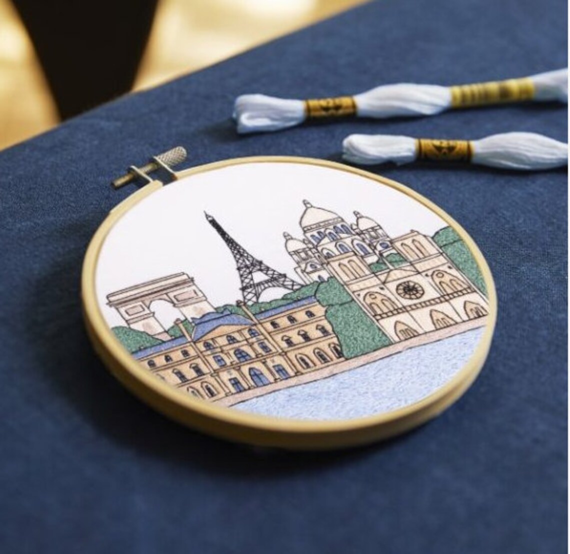 DMC Paris Landmark Kit / DMC Embroidery / Famous Cities / Complete Kit ...