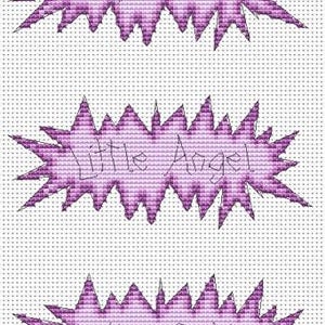 Princess Girls Nameplate Sampler//funky Pink Nameplate Cross Stitch ...