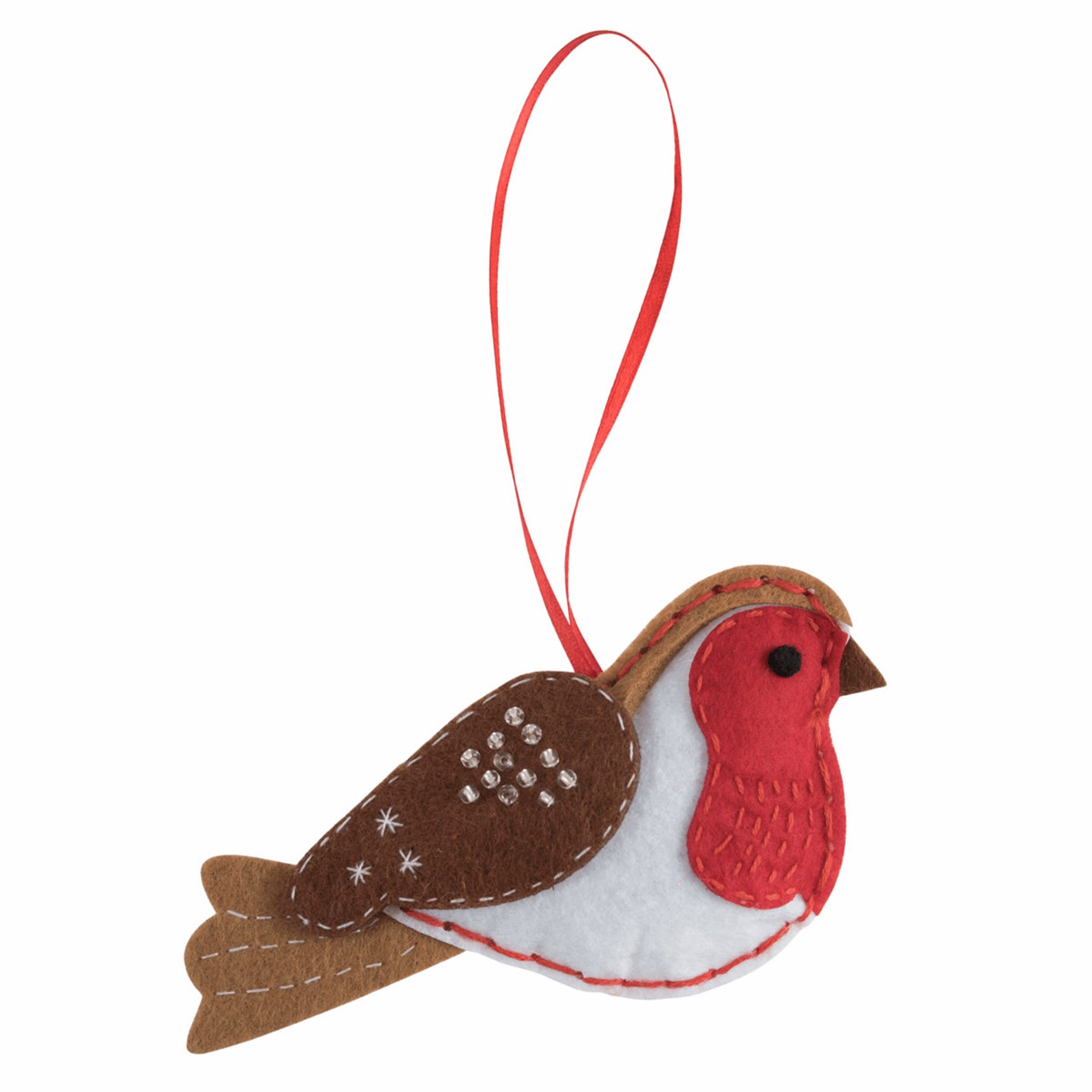 Make Your Own // Felt Robin Decoration // Felt Christmas Robin - Etsy UK