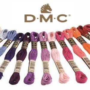 DMC Threads New Shades 01 - 35 // 8mtr Length // Cross Stitch Skein ...