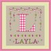 Boys Letter L Monogram // Cross Stitch Letter L // Personalized ...