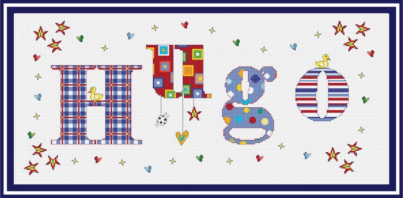 Complete Kit // Name Sampler // Boy //child// Kid // Baby - Etsy UK