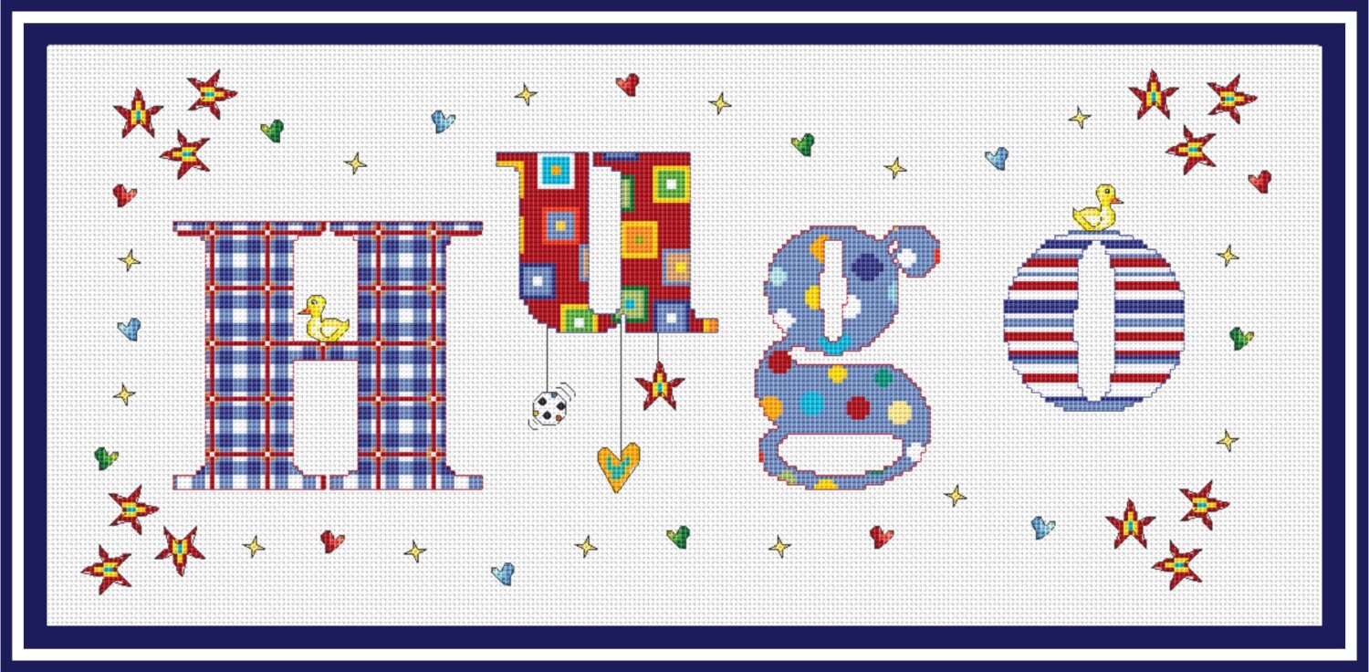 Complete Kit // Name Sampler // Boy //child// Kid // Baby - Etsy UK