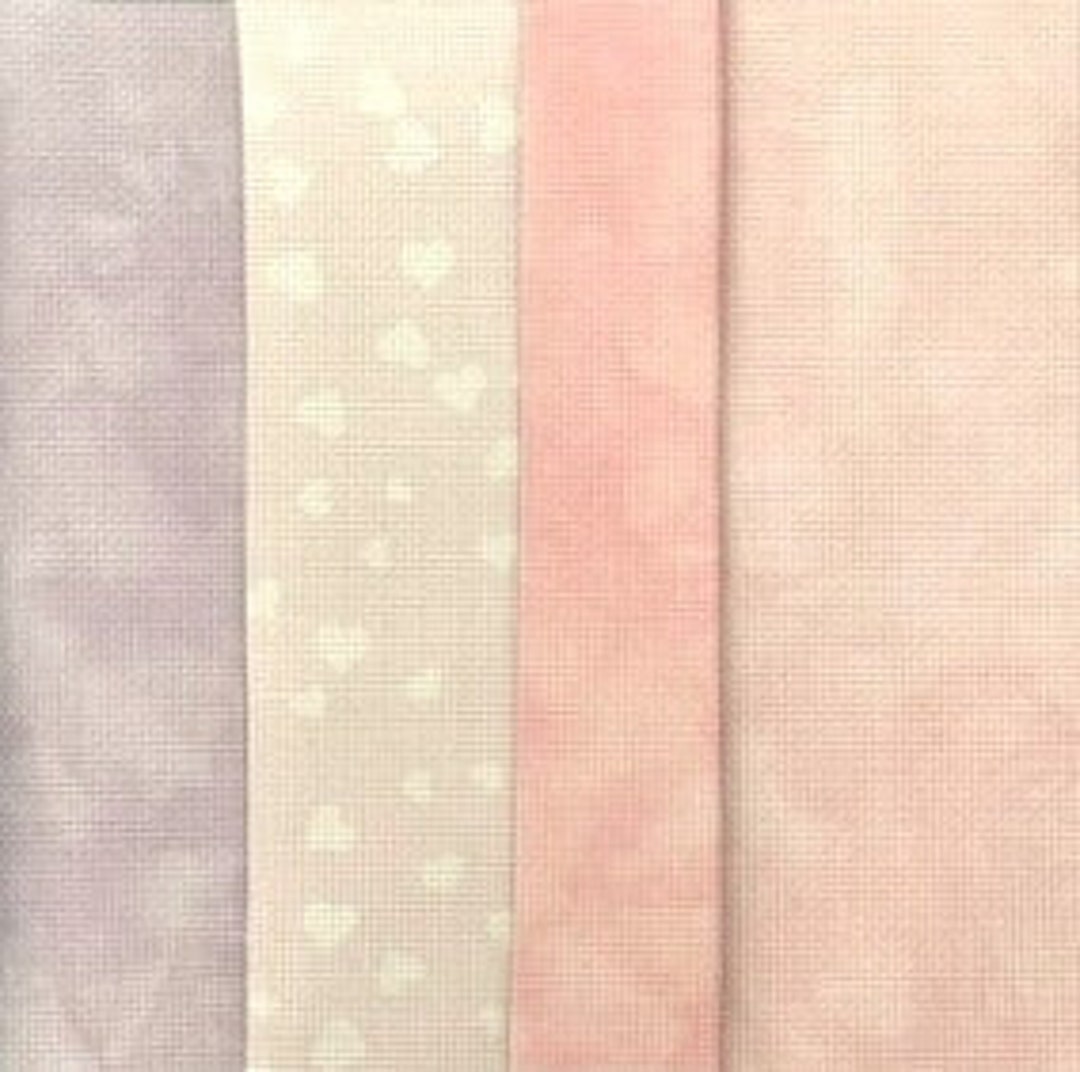 4 Piece Aida Pink Lilac Shades Bundle // Fabric Flair 14 Count // Aida ...