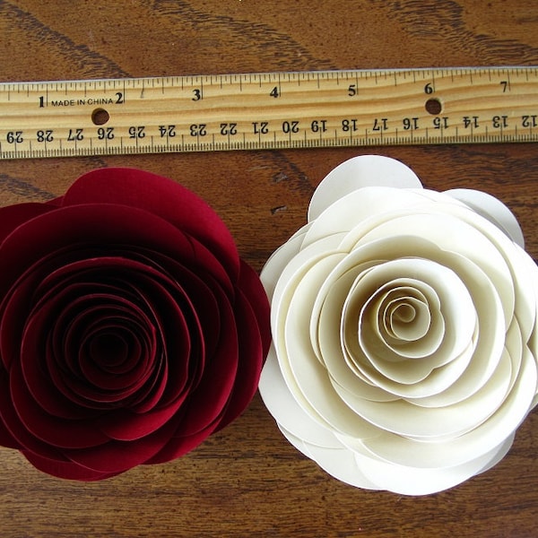 Large Paper Roses - Etsy