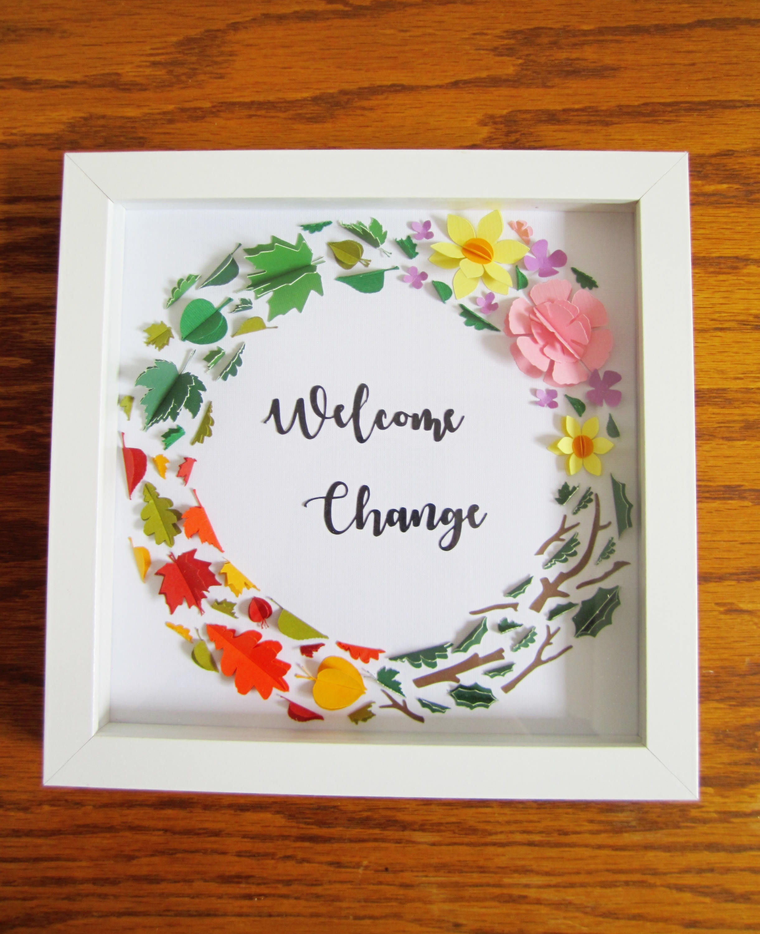 Changing Seasons Shadow Box Motivational Wall Art | Etsy