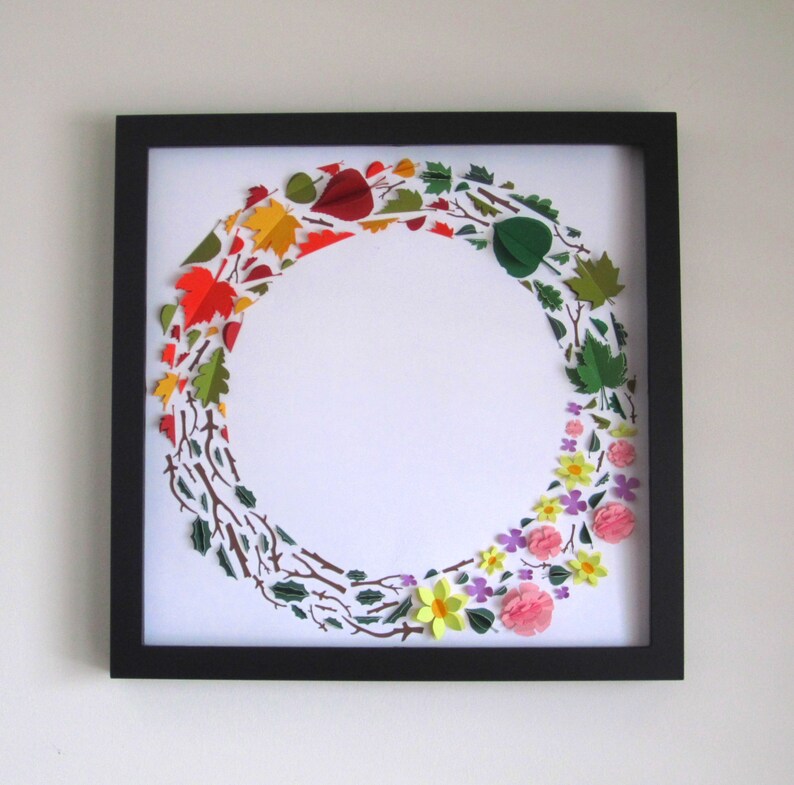 Changing Seasons Shadow Box Motivational Wall Art | Etsy