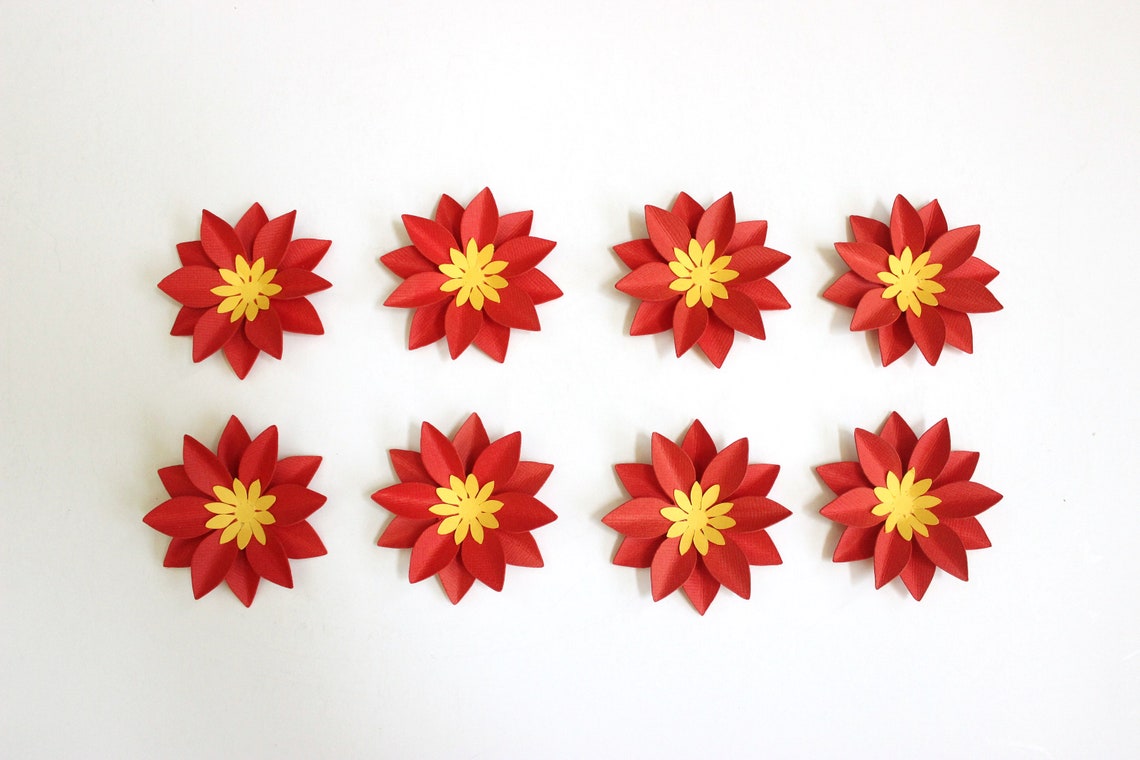 Simple Paper Flower Table Decorations Paper Decor Paper - Etsy
