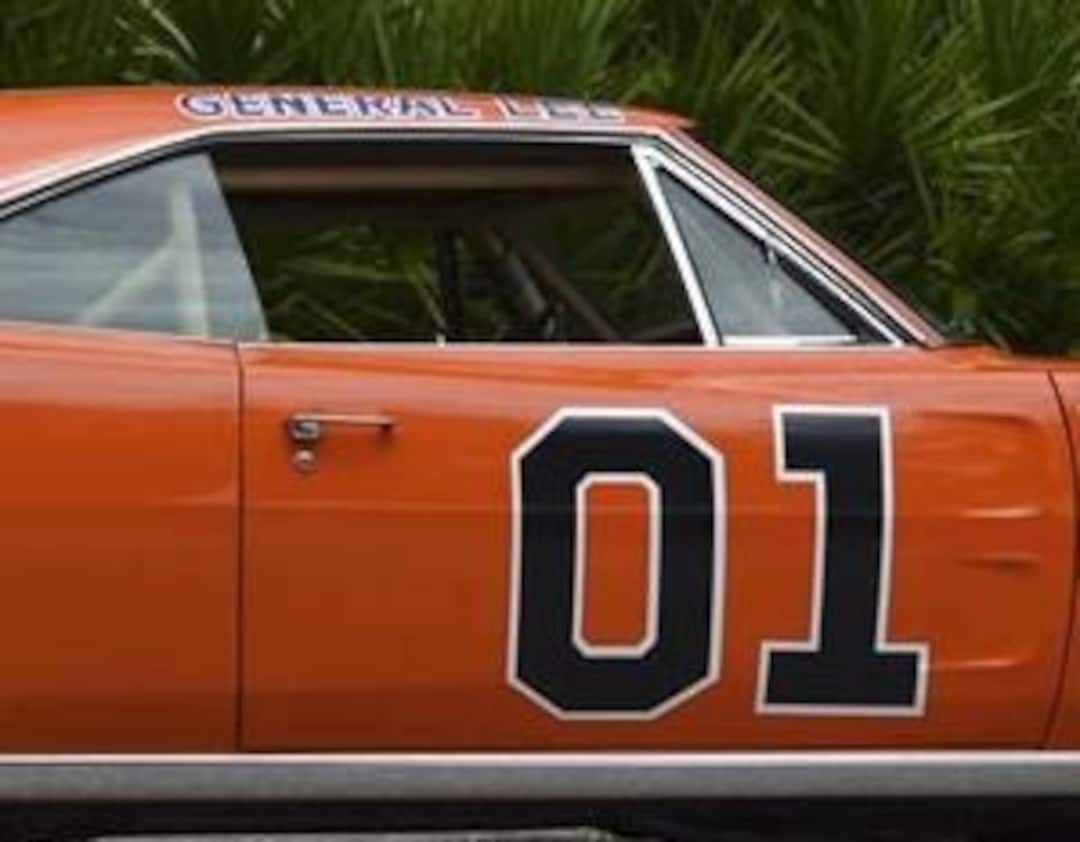 Dukes of Hazzard Decal Set of General Lee 01 Door Decal Laminated ...