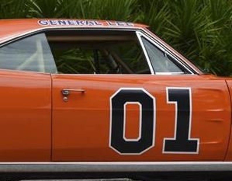 Dukes of Hazzard Decal Set of General Lee 01 Door Decal - Etsy
