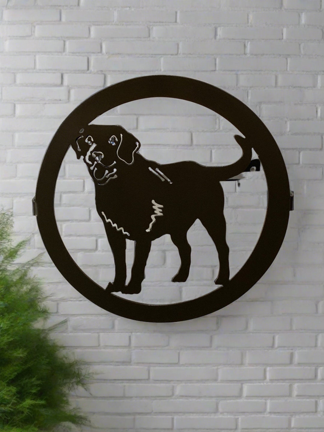 Water/garden Hose Holder/hanger With Lab- Your Color Choice -two ...