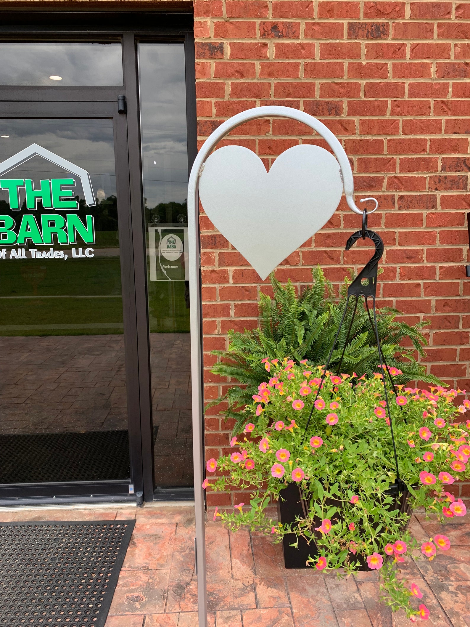 Heart Shepherd Hook -choose Your Color- Display Anywhere With Four ...