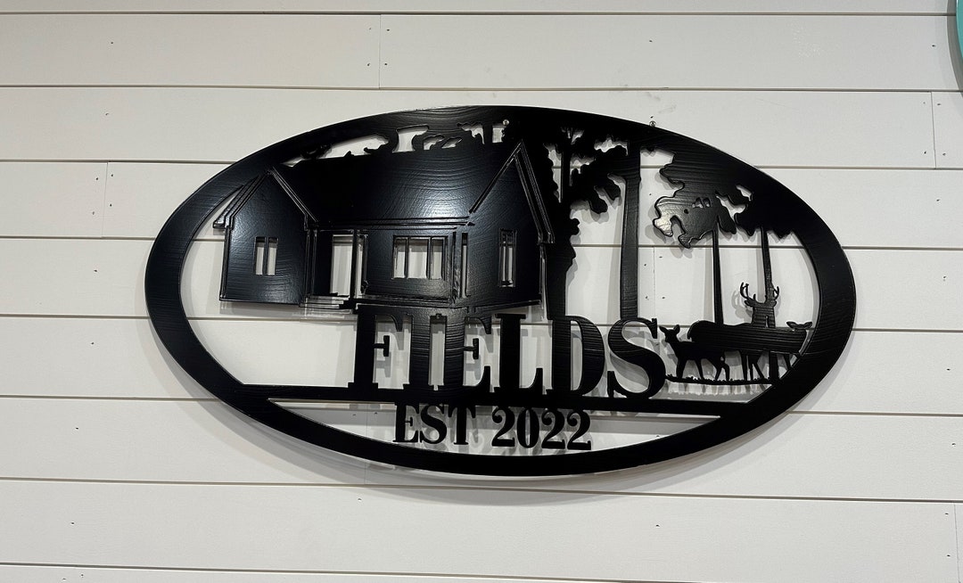 Create Your Custom Home Sign- Your Name/text and Established Date-your ...