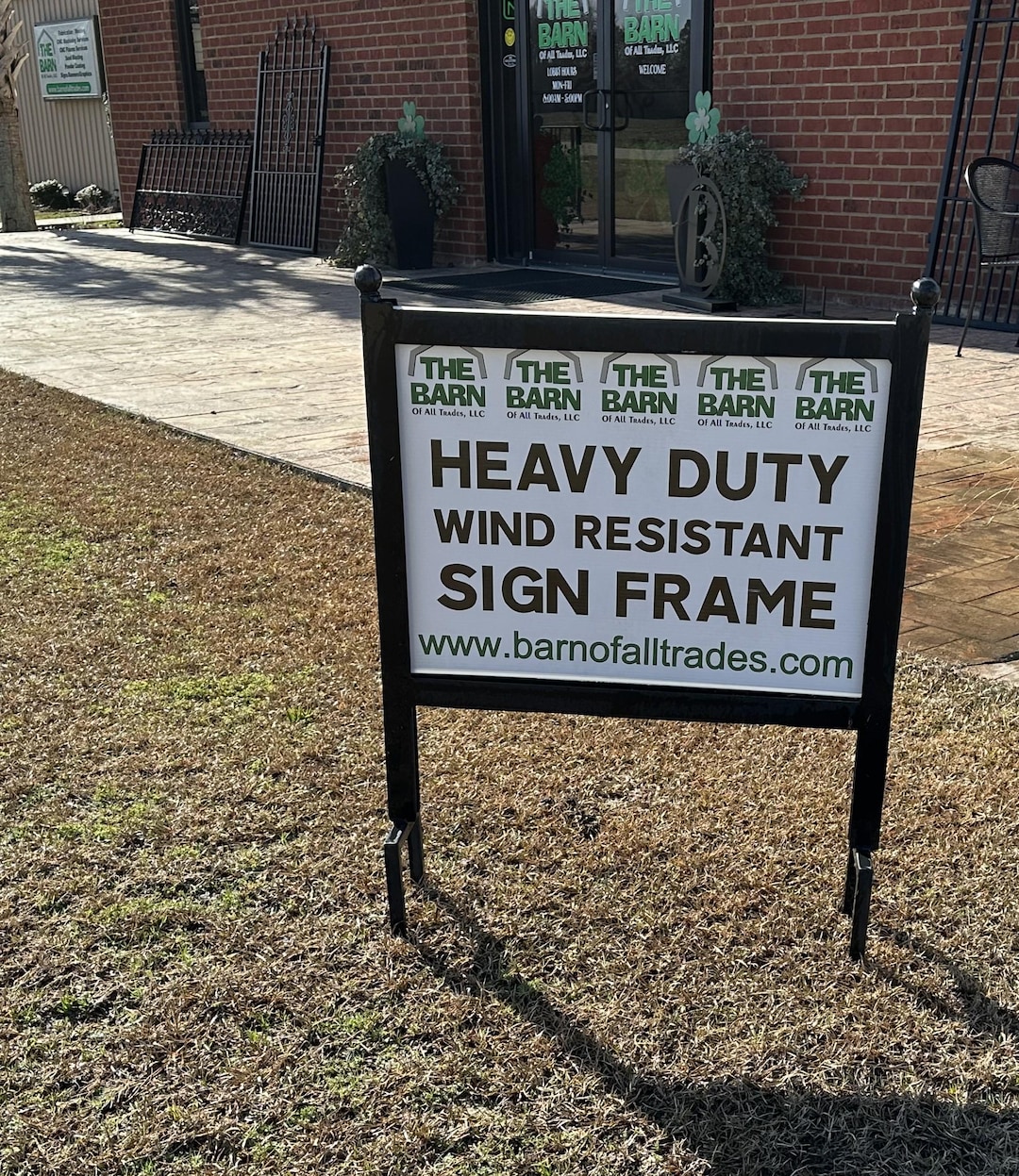 Metal Heavy Duty Lawn/yard Corrugated Plastic Sign Holder Frame for 18 ...