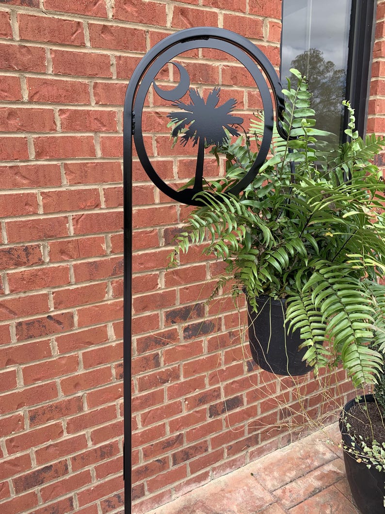 SHEPHERD HOOK 60" Tree With Moon Plant Hanger Bird Feeder - Powder ...