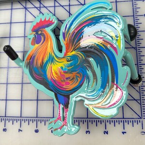 Foot Pegs Pair of Colorful Roosters- Your Color Choice - Etsy