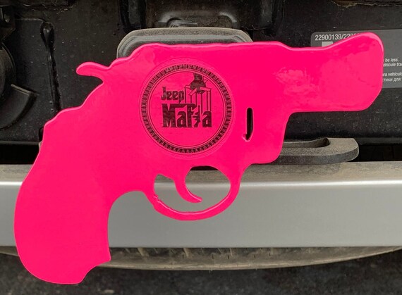 Gun-revolver Receiver Hitch Cover Metal Powder Coated - Etsy