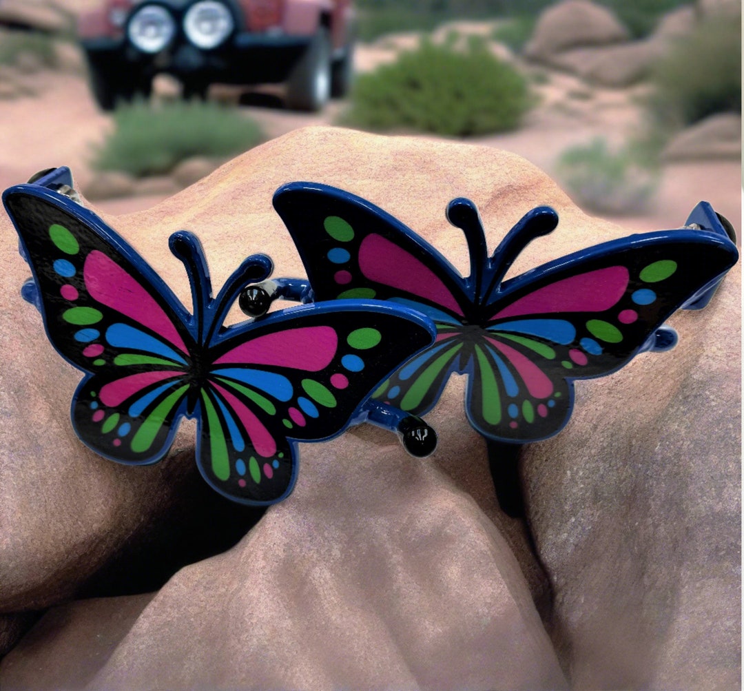 Foot Pegs Pair of Colorful Butterfly's- Your Color Choice - Etsy