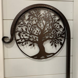 Tree of Life Shepherd Hook With or Without Cardinal Red - Etsy