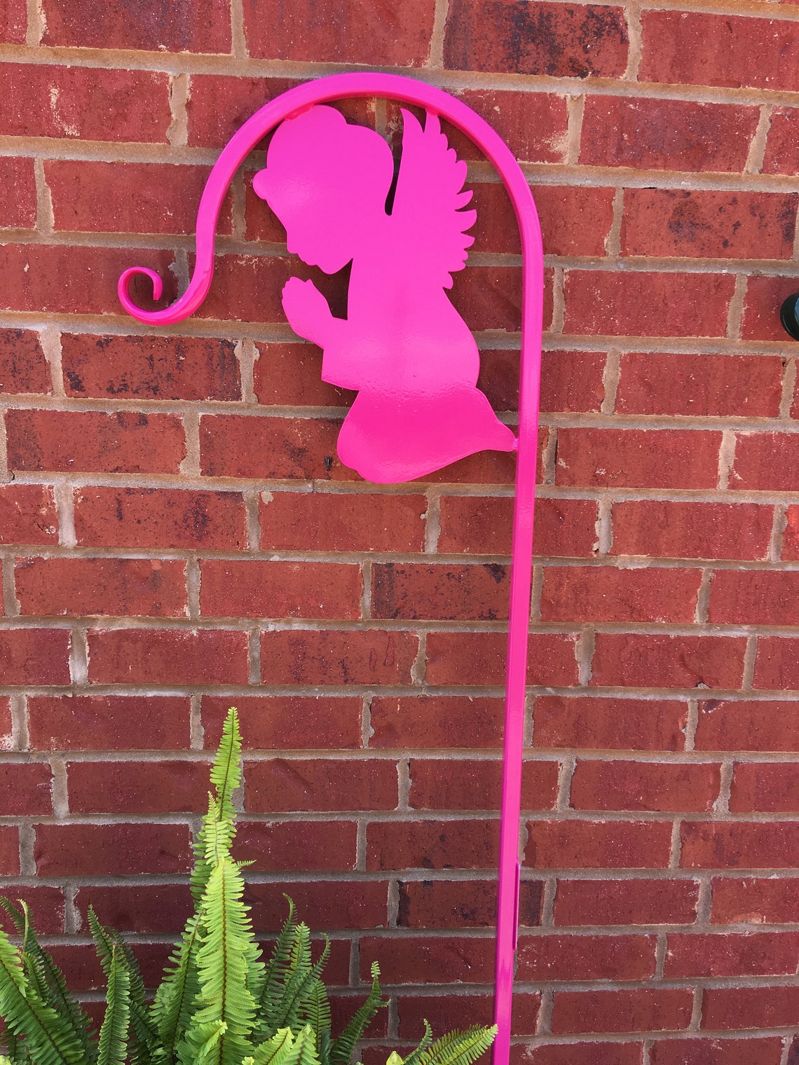 Angel Shepherd Hook - Gravesite/cemetery Display- Powder Coated Your ...
